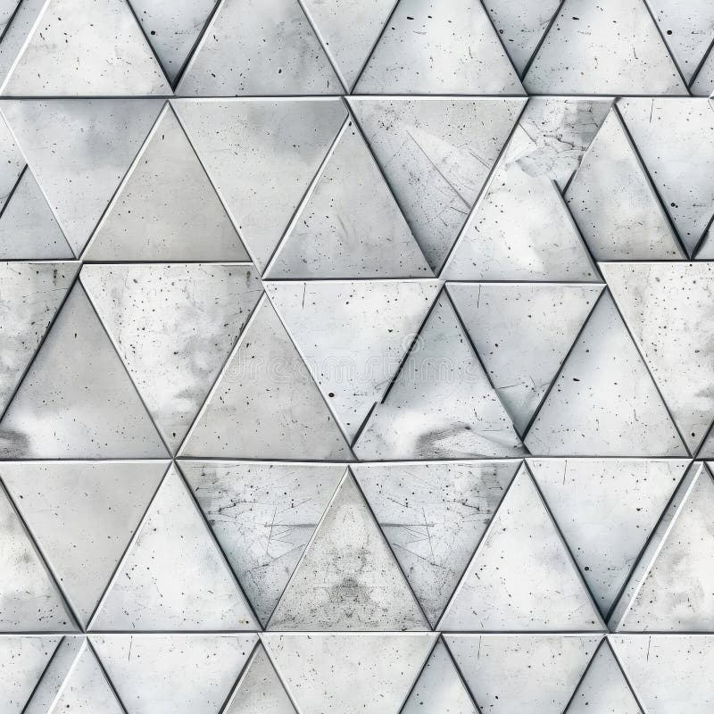 Retro Cement Tile with Geometric Triangles, Perfect for a Vintage and ...