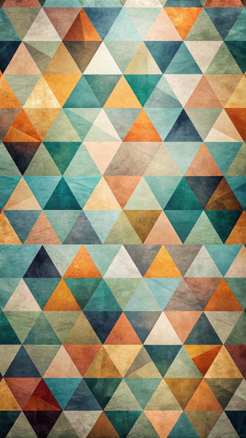 Geometric Triangular Pattern Wallpaper Background with Colorful Pastel ...
