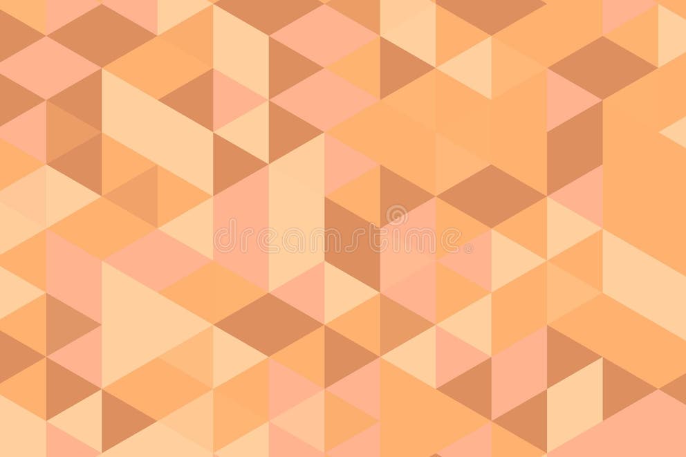 Geometric Triangular Pixelated Orange Pattern with a Gradient Effect ...