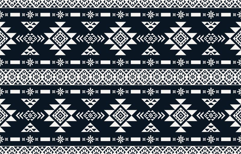 Geometric Tribal Aztec Pattern Seamless Design Background Stock ...