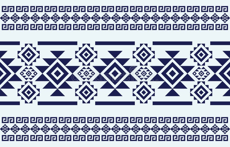 Geometric Tribal Pattern Design Seamless Textile Background Stock ...