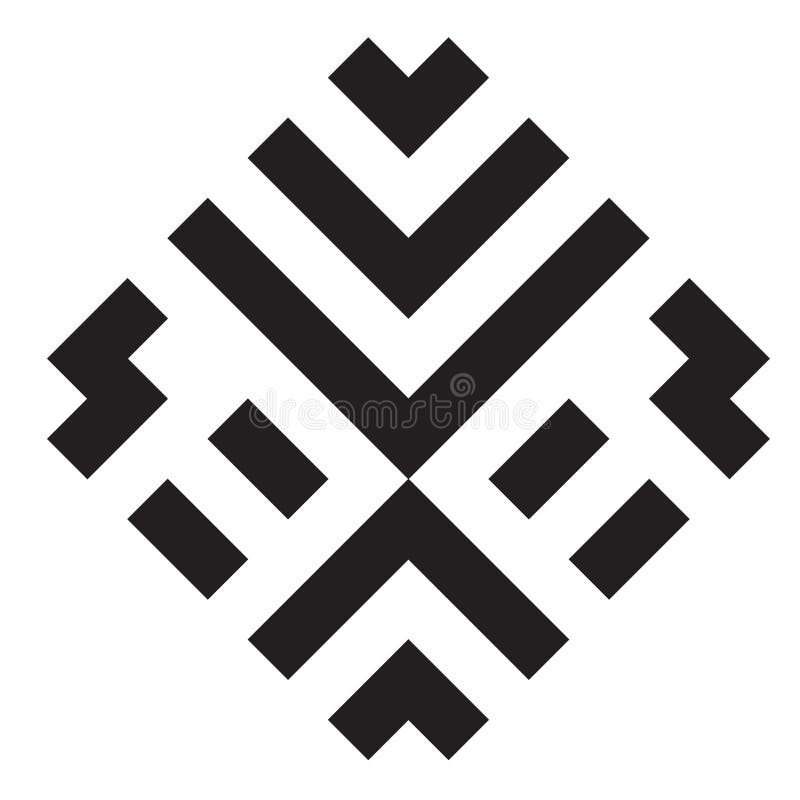 Monogram Circle. Geometric Symbol for Icon or Logo Geometric Tribal ...