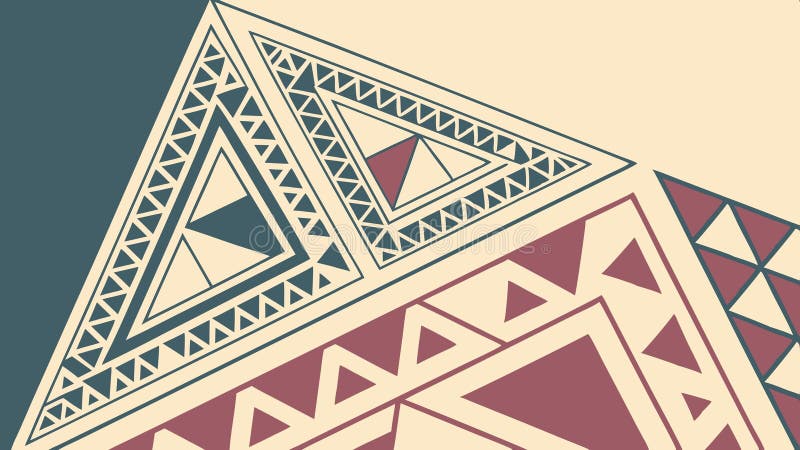 Geometric Tribal Pattern in Vector Art Design Element Ethnic Vector ...