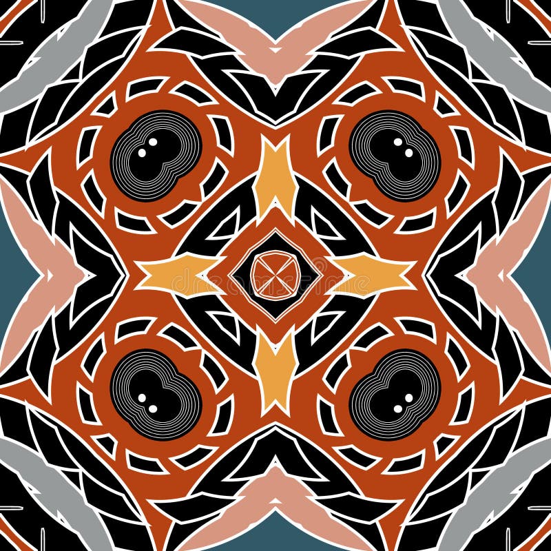 Geometric Fantasy Greek Vector Seamless Pattern. Modern Abstract ...