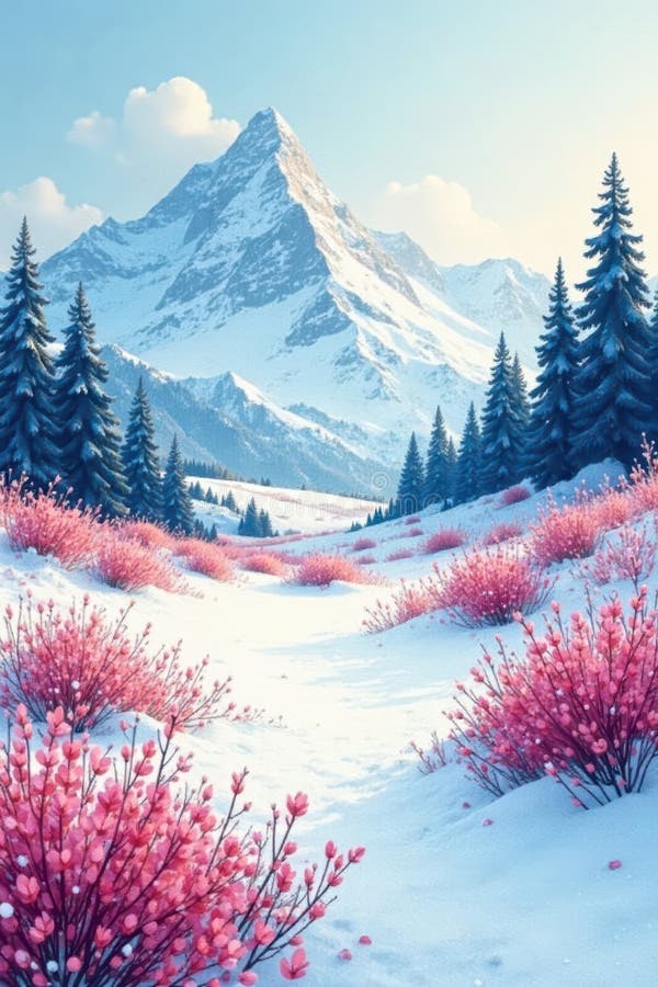 Geometric Tundra, Serene Snow, Watercolor Split Complement Palette ...