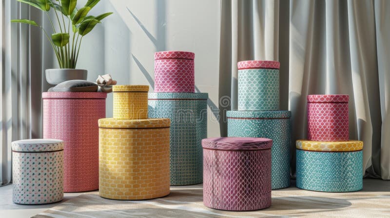 A Geometric Twist on Traditional Storage Bins with Unique Patterns and ...