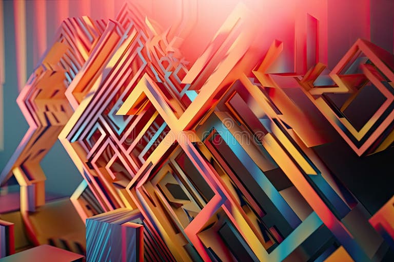 Geometric Letterforms Stock Illustrations – 70 Geometric Letterforms ...