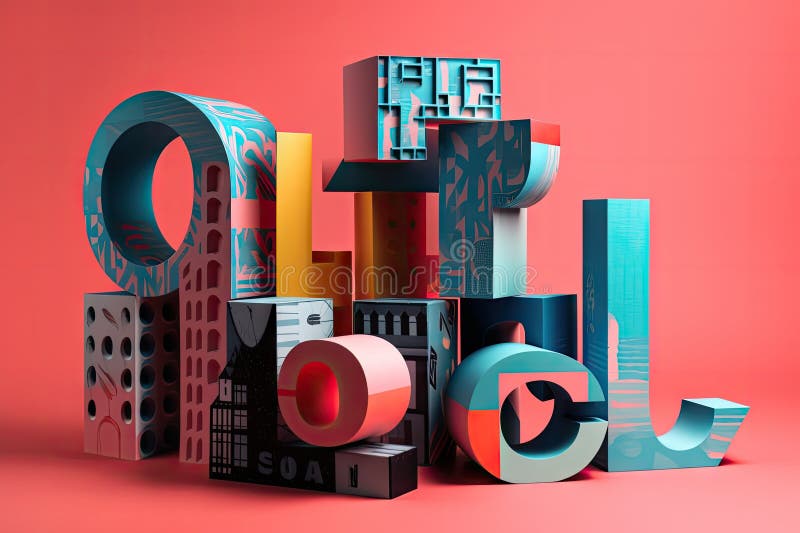 Geometric Typography and Letterforms, Playing with Scale and ...