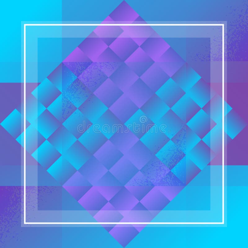 Geometric Ultraviolet Pattern. Duo Tone Cover. Vibrant Abstract ...