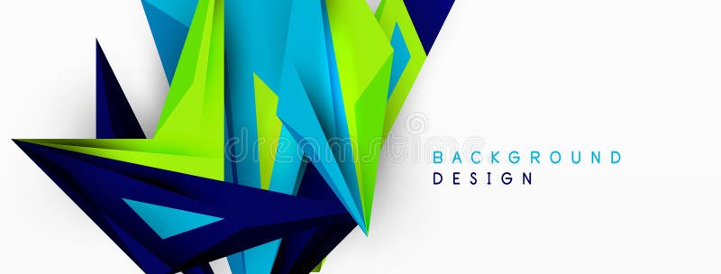 Geometric Vector Abstract Background Design Stock Vector - Illustration ...