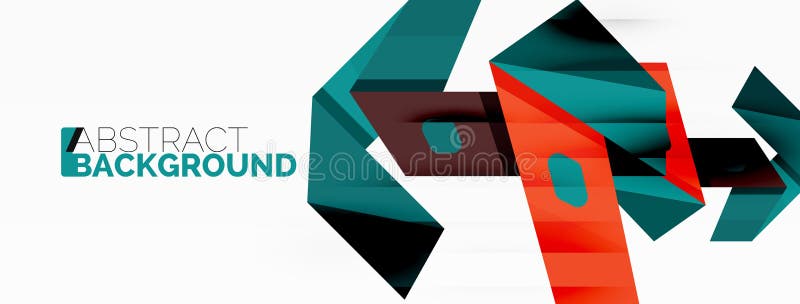 Geometric Vector Abstract Background Template Stock Vector - Illustration of graphic, cover ...