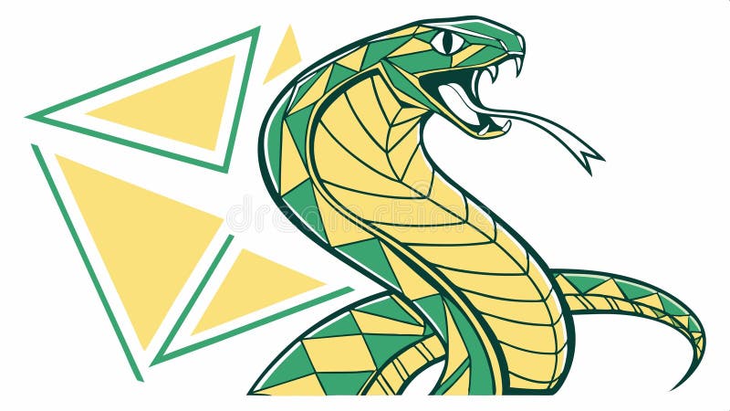 Cobra Snake Vector, Geometric Reptile Illustration Graphic Artwork ...
