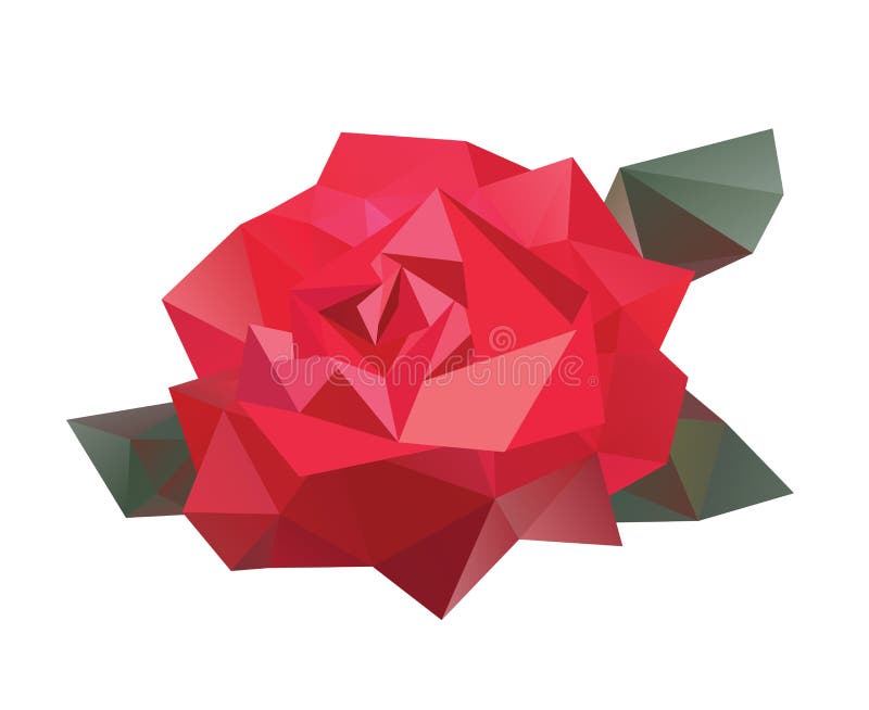 Geometric vector flower stock vector. Illustration of digital - 55266063