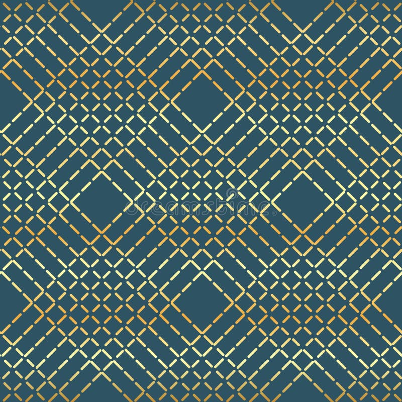 Geometric Vector Golden Line Pattern. Seamless Abstract Texture for ...