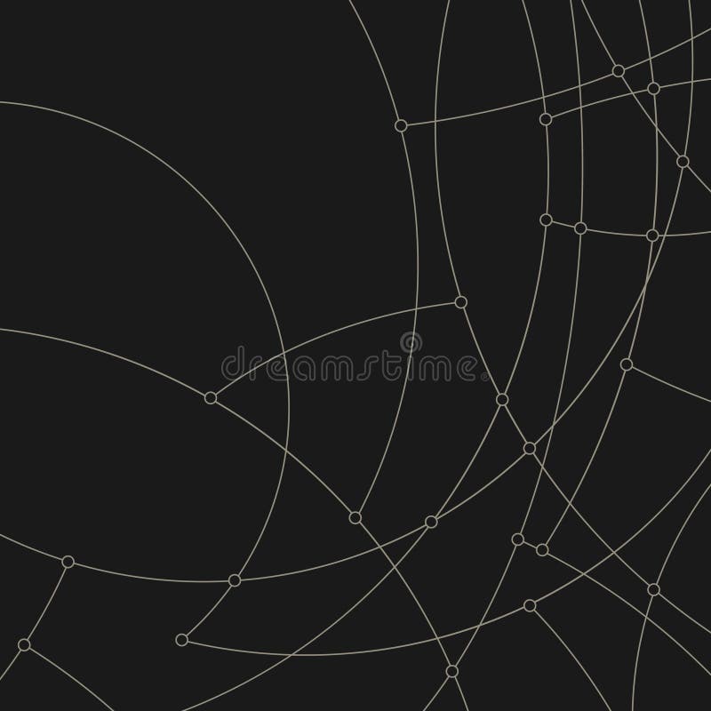 Geometric Vector Pattern,curves and Circles Stock Vector - Illustration ...