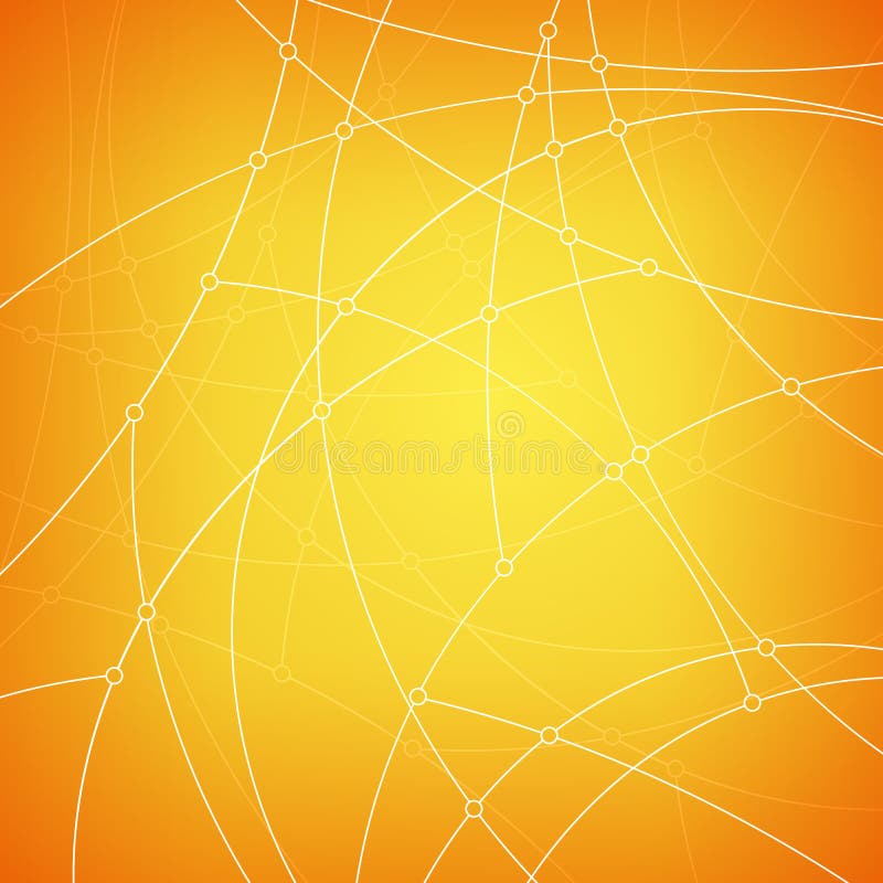 Geometric Vector Pattern,curves and Nodes Stock Vector - Illustration ...