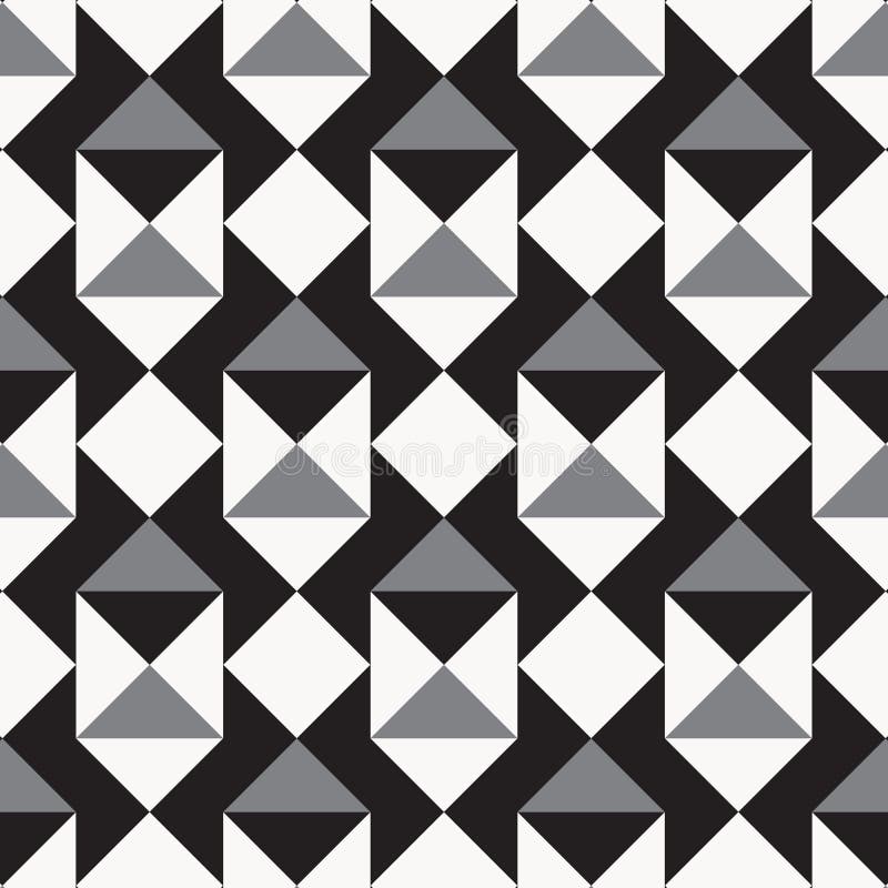 Geometric Vector Pattern, Repeating Bold Triangle and Square Shape ...