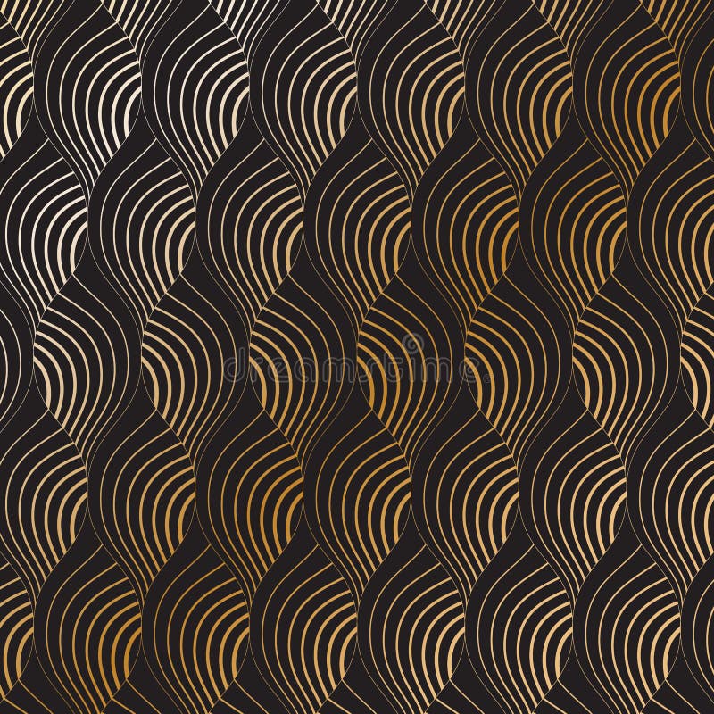 Geometric Vector Pattern, Repeating Curve Line Ornament. Vector Clean ...