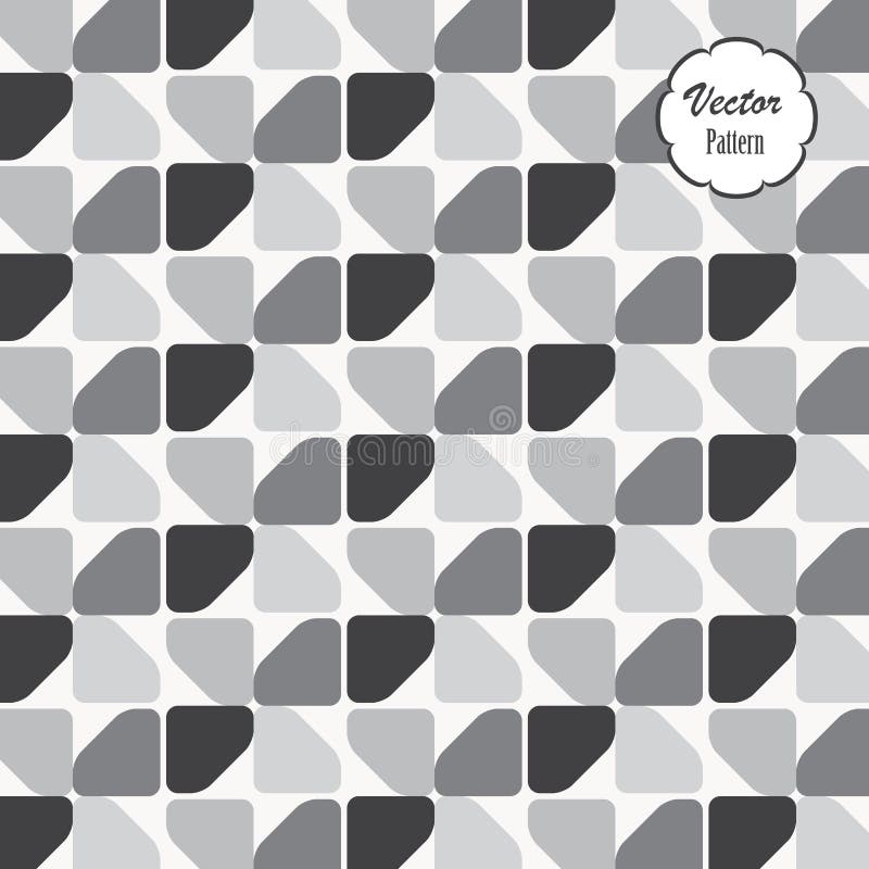 Geometric Vector Pattern, Repeating Quarter Circle Rounded Corner ...