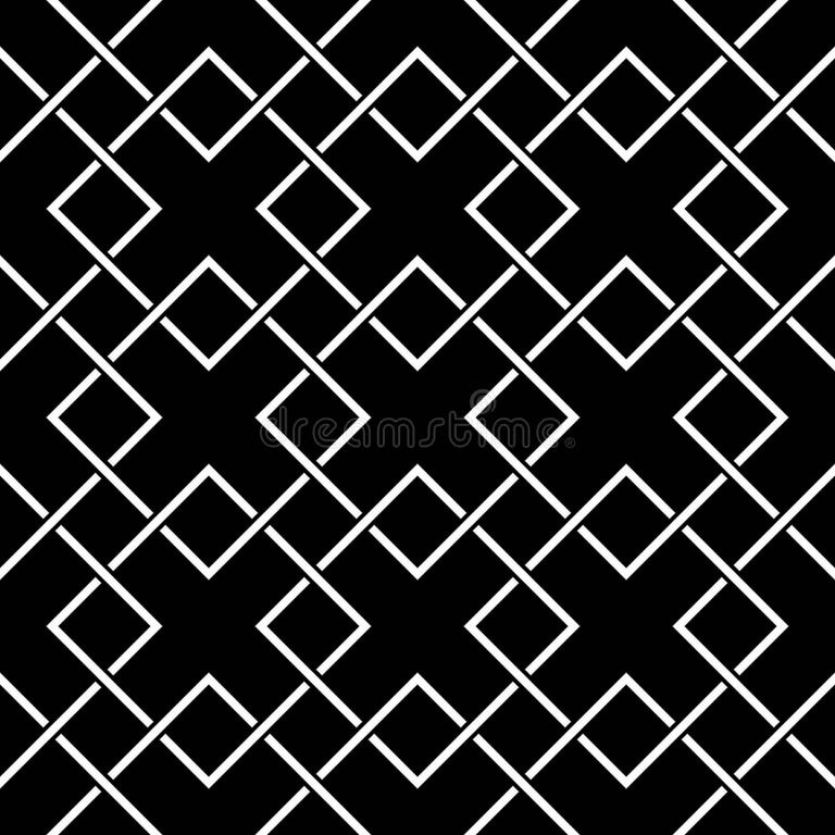 Geometric Vector Pattern, Repeating Thin Linear Square Diamond Shape ...