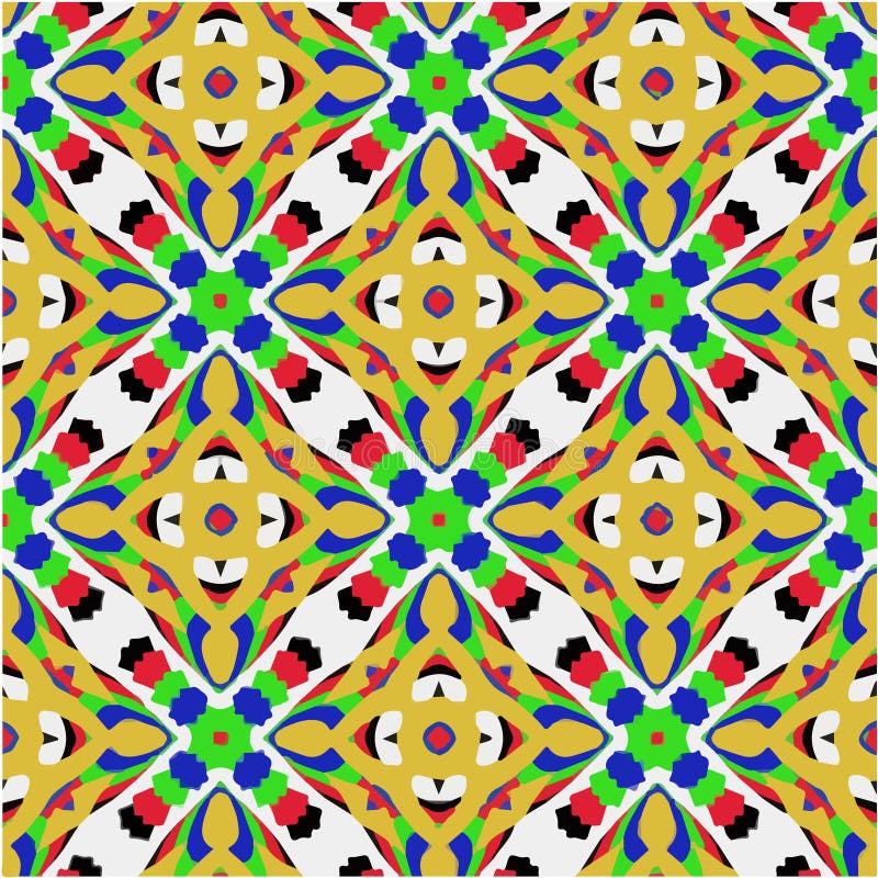 Geometric Vector Pattern with Triangular Elements. Seamless Abstract ...