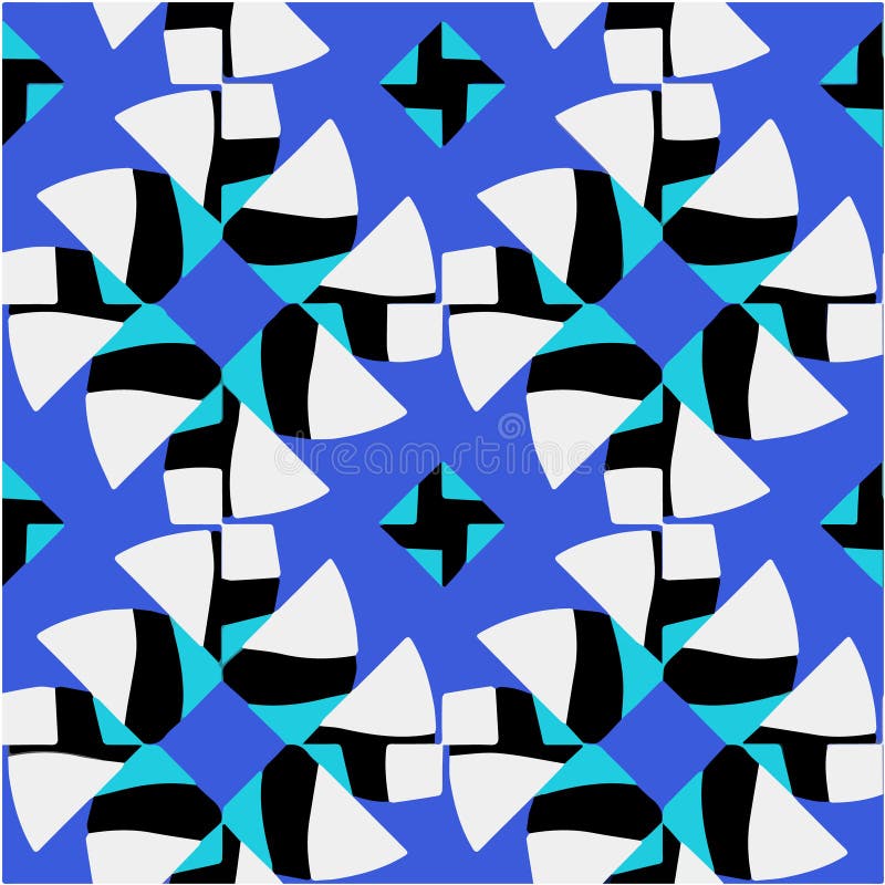 Geometric Vector Pattern with Triangular Elements. Seamless Abstract ...