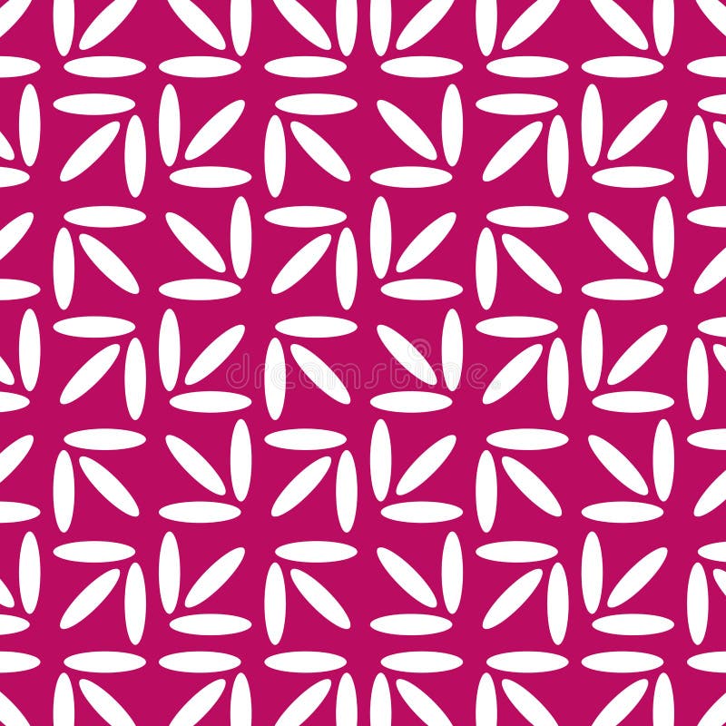 Geometric Pattern. White and Pink Background Stock Illustration ...