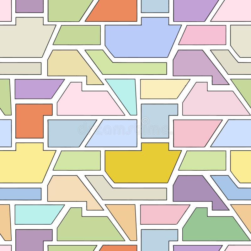 Geometric Vector Seamless Pattern with Different Geometrical Forms ...