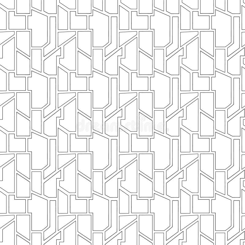 Geometric Vector Seamless Pattern with Different Geometrical Forms ...