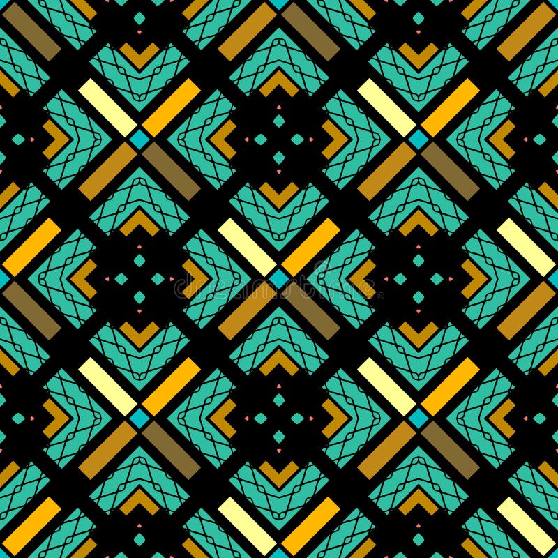 Geometric Vector Waffle Seamless Pattern. Textured Grid Abstract ...