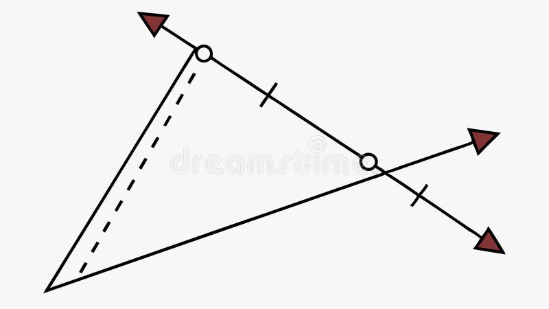 Geometric Vectors Forming a Triangle with Directional Arrows ...