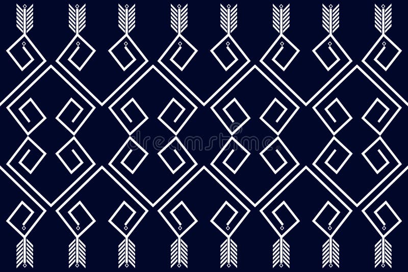 Geometric Vertical Pattern White Abstract Ethnic Design. Stock ...