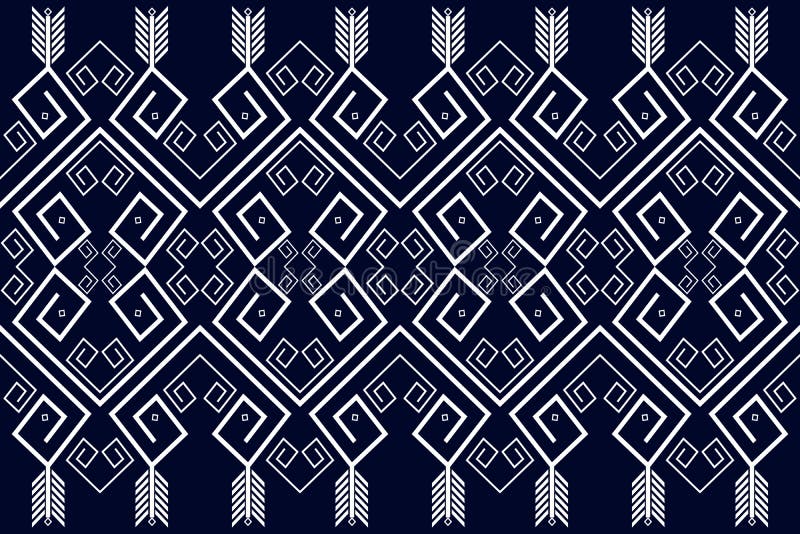 Geometric Vertical Seamless Pattern White Abstract Ethnic Design. Stock ...