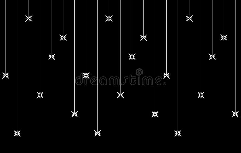 Geometric of Verticals Lines with Stars. Set 6 Stock Illustration ...