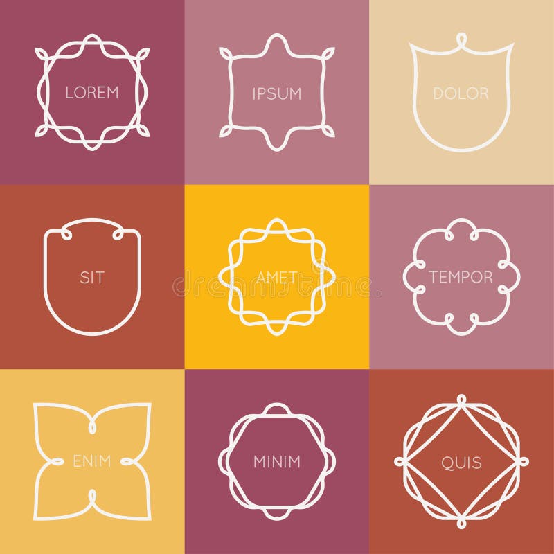 Geometric vintage label stock vector. Illustration of badge - 68754647