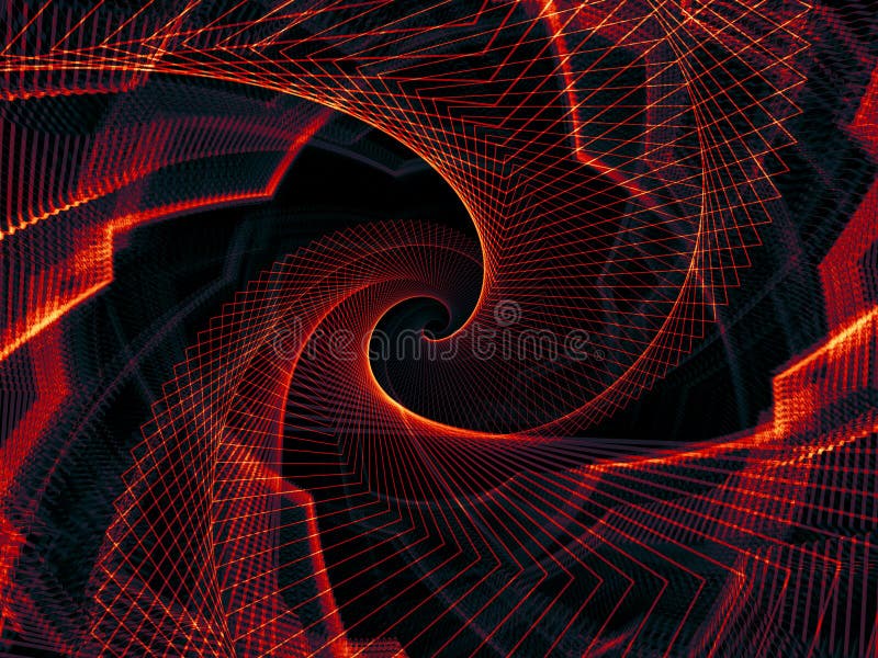 Geometric Vortex stock illustration. Illustration of fractal - 28113594