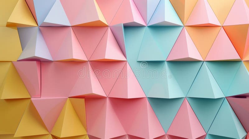 This Geometric Wall Art Features a Repeating Pattern of Triangles and ...