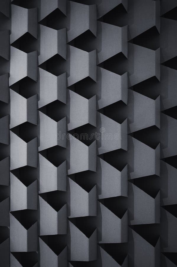 Geometric Wall Pattern Grey Architecture Details Stock Photo - Image of ...