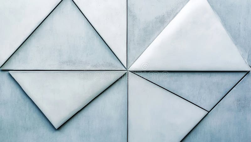 Geometric Metal Wall Panels Stock Illustration - Illustration of ...