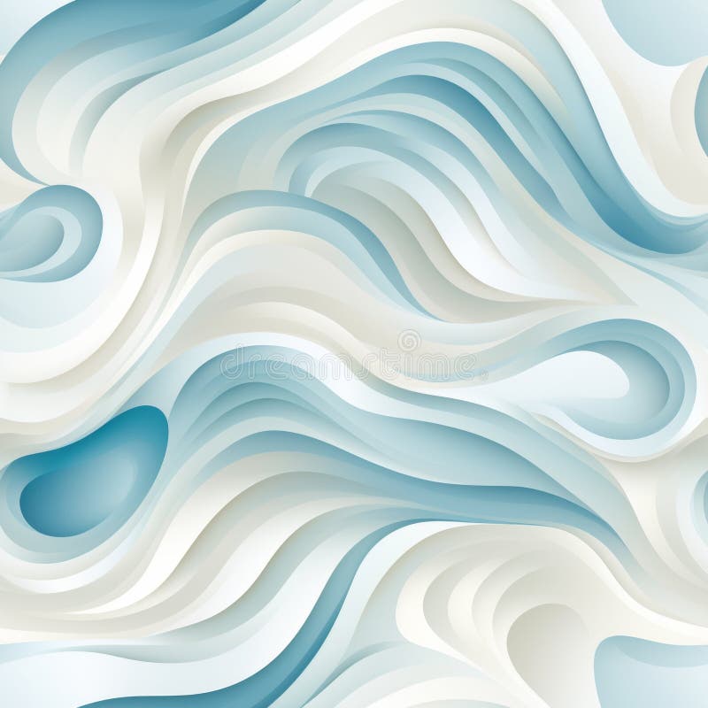 Geometric Wave Pattern on White Wall with Abstract Modern Design and ...