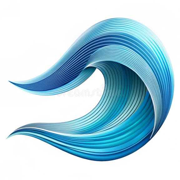 Geometric Wave with Sharp Curves Stock Illustration - Illustration of ...
