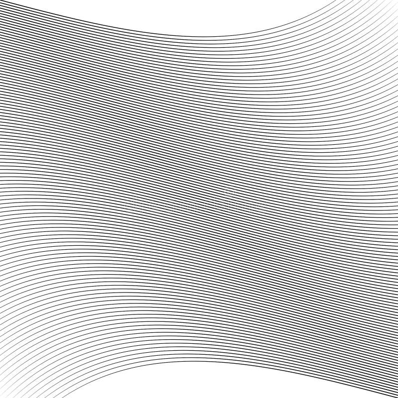 Geometric Waving, Wavy Parallel Lines. Ripple, Twisted Lines Pattern ...