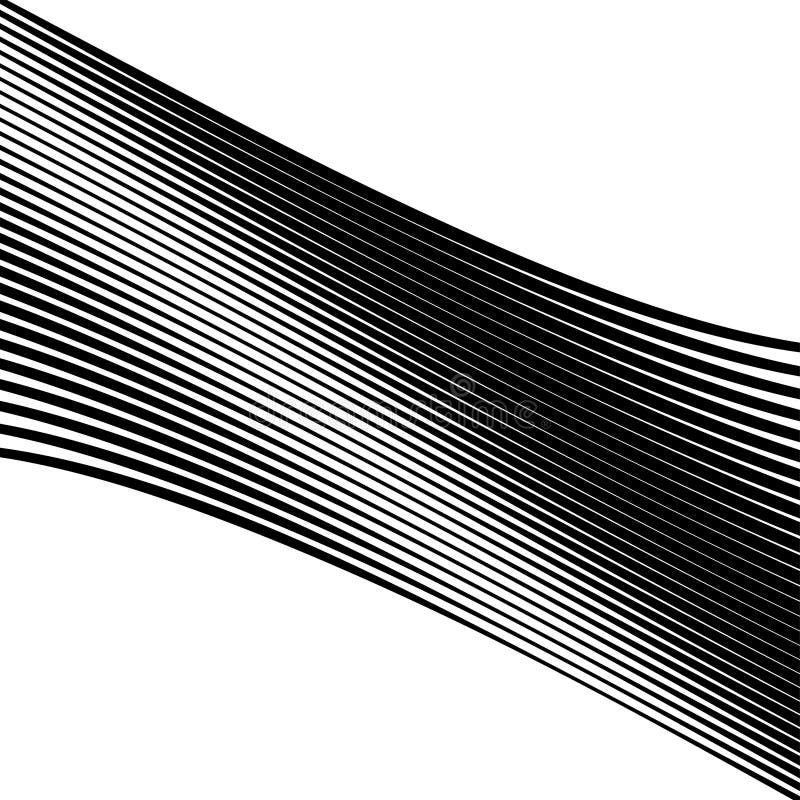 Geometric Waving, Wavy Parallel Lines. Ripple, Twisted Lines Pattern ...