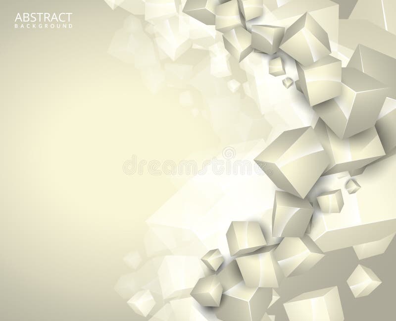 Geometric White Abstract Background Design Stock Vector - Illustration ...