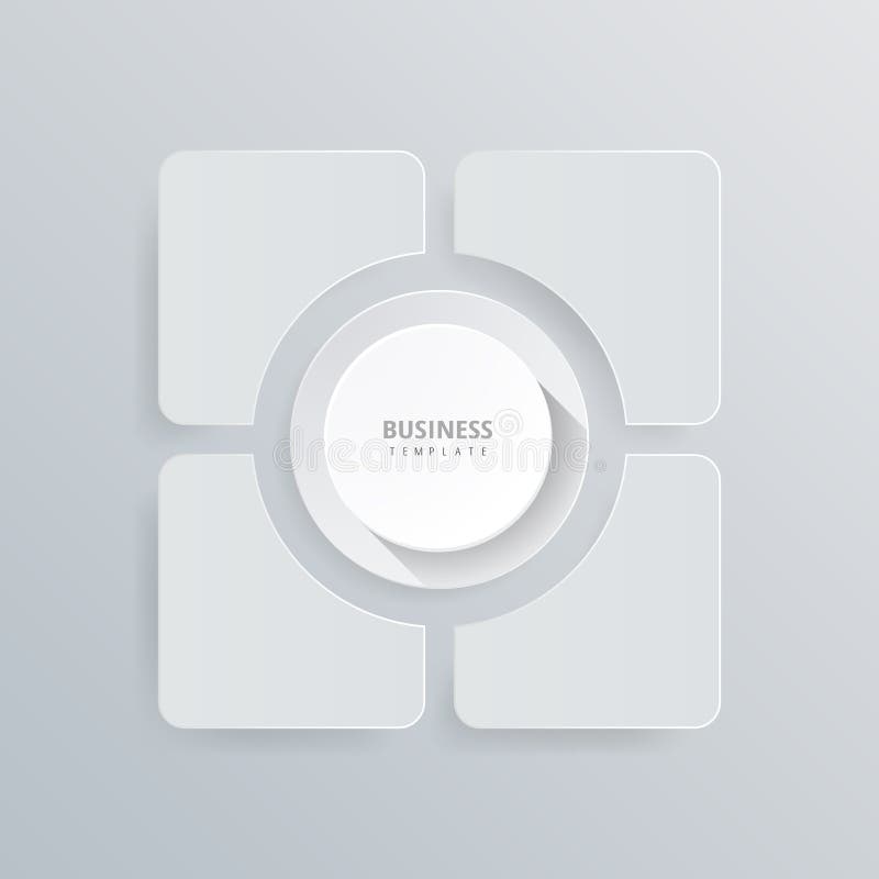 Geometric White Business Creative Infographic Stock Vector ...