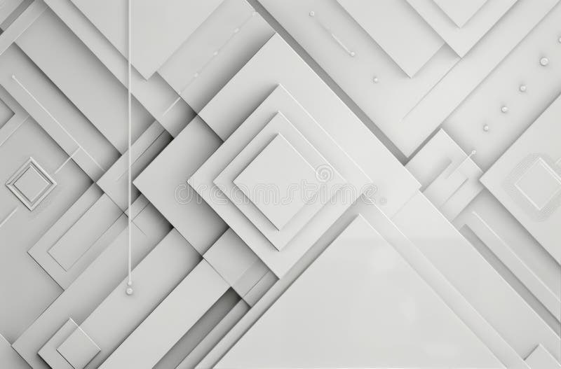 Geometric White Wall Design with Angled Patterns in a Modern Interior ...