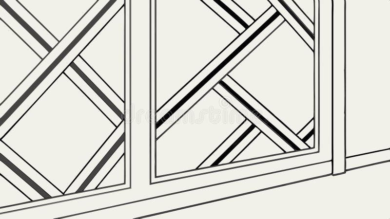 Geometric Window Frame, Architectural Detail and Modern Design Element ...