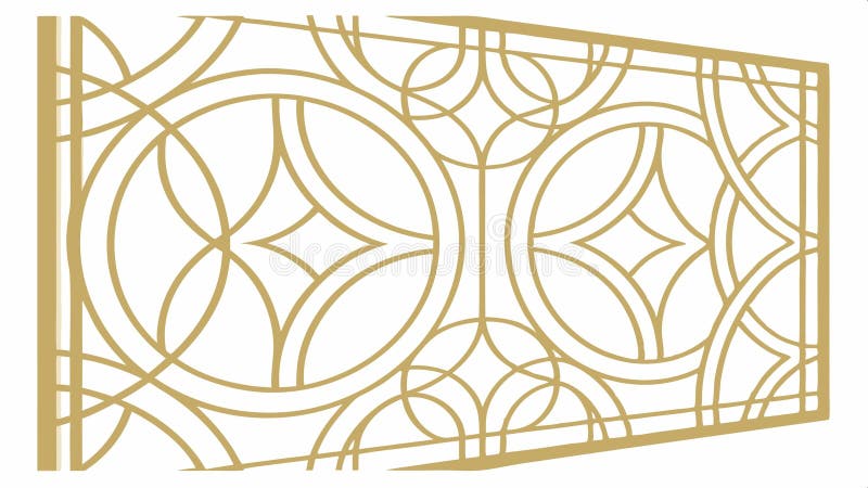 Geometric Window Pattern Design, Architectural Detail Decor Vector ...