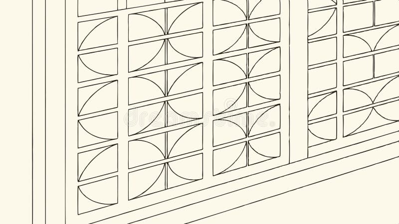 Geometric Window Pattern, Modern Architecture Vector Design Generative ...