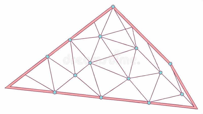 Geometric Wireframe Pyramid Structure, Abstract 3D Design Art. Vector Design Generative AI Stock ...